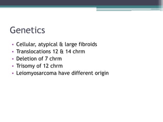 Uterine fibroids | PPTX