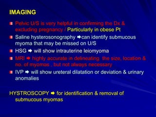 Management of UTERINE FIBROIDS or myoma.pptx