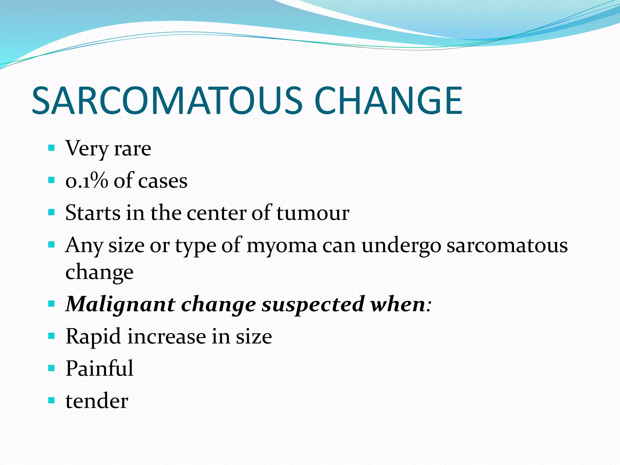 Uterine fibroids by Dr sehrish fatima | PPTX