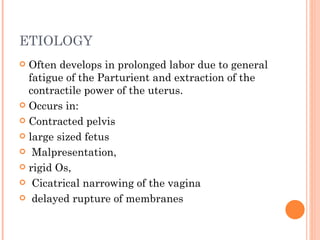 Uterine inertia | PPT