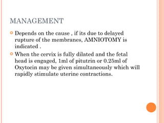 Uterine inertia | PPT