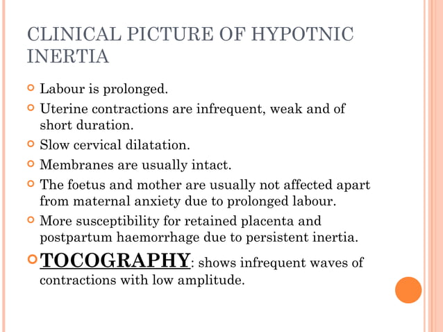 Uterine inertia | PPT | Pregnancy | Reproductive Health