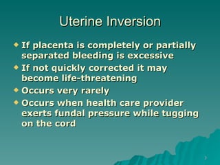 Uterine inversion | PPT