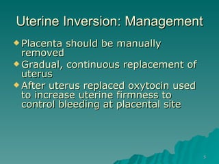 Uterine inversion | PPT