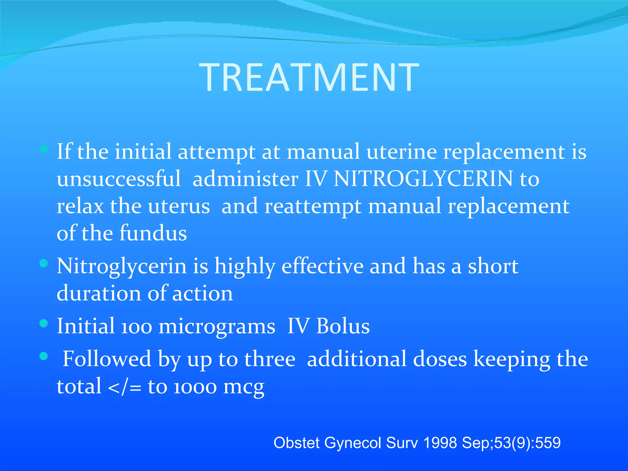 Uterine inversion | PPT