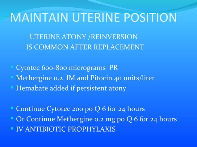 Uterine inversion | PPT