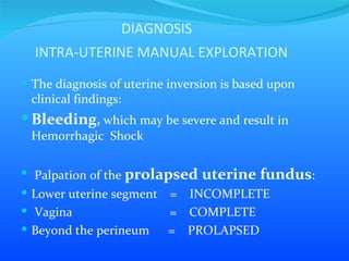 Uterine inversion | PPT