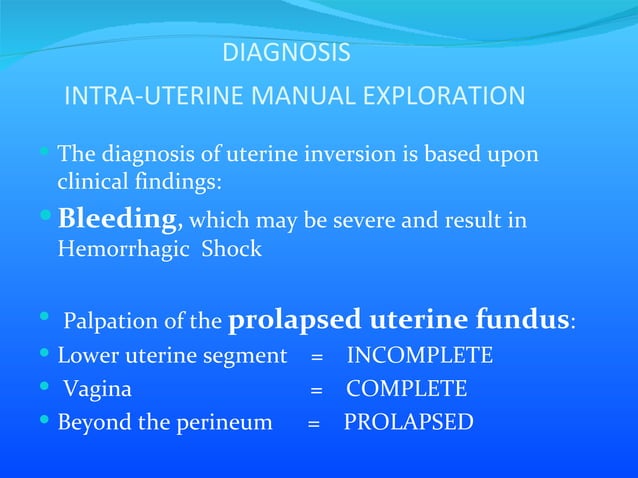 Uterine inversion | PPT