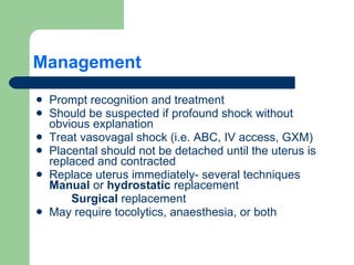 Uterine Inversion | PPT