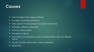 Uterine Inversion.pptx defination, diagnosis | PPTX