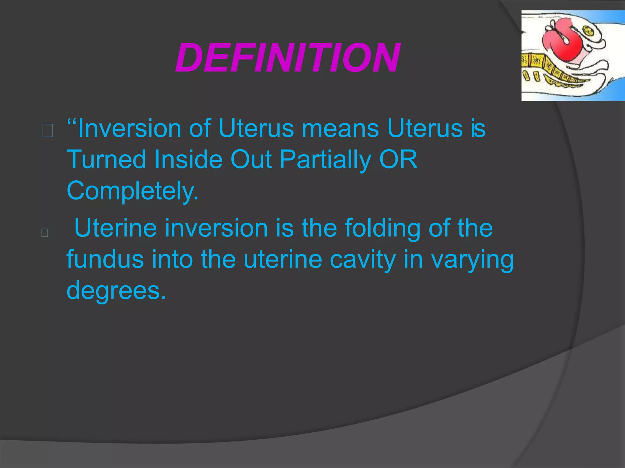 Uterine inversion | PPT