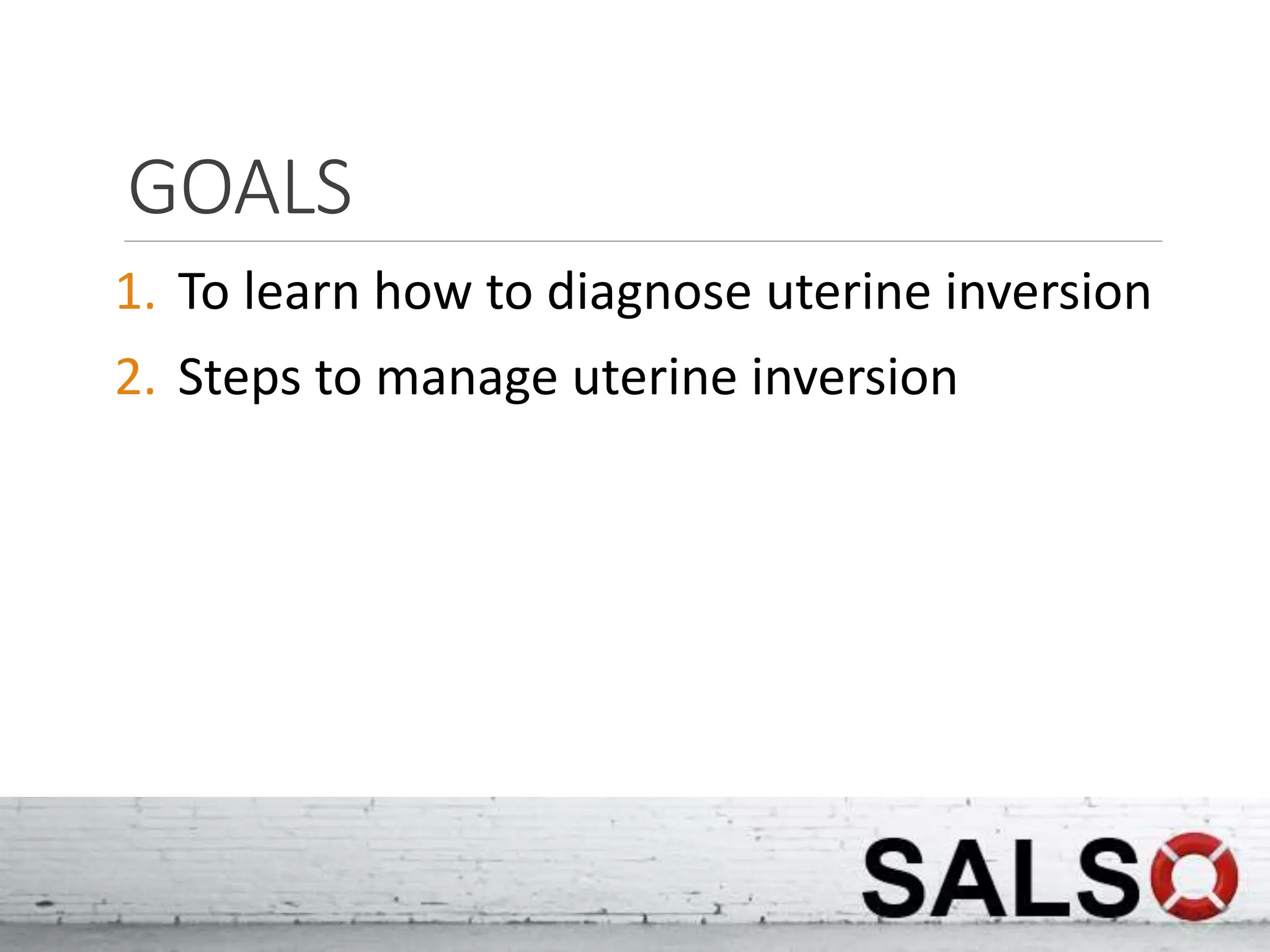 Uterine Inversion 2018 | PPTX