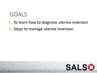 Uterine Inversion 2018 | PPTX