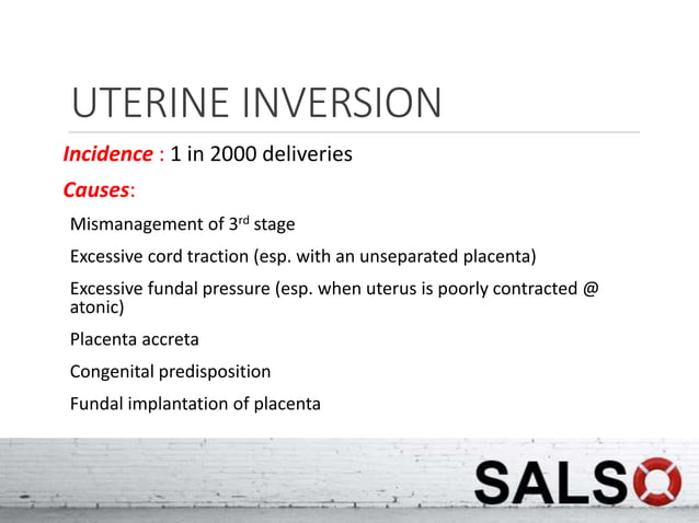 Uterine Inversion 2018 | PPT
