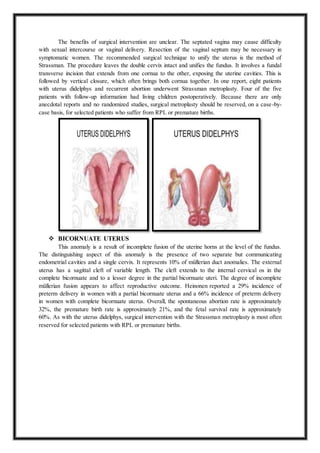 Uterine malformation Define, Types,Diagnosis Test,Treatment in word ...
