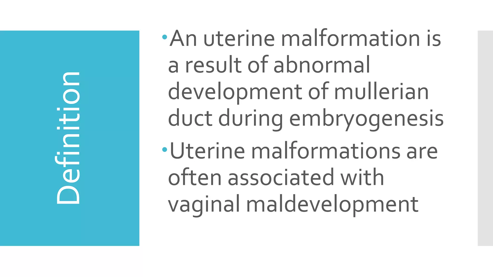 Uterine malformations | PPTX