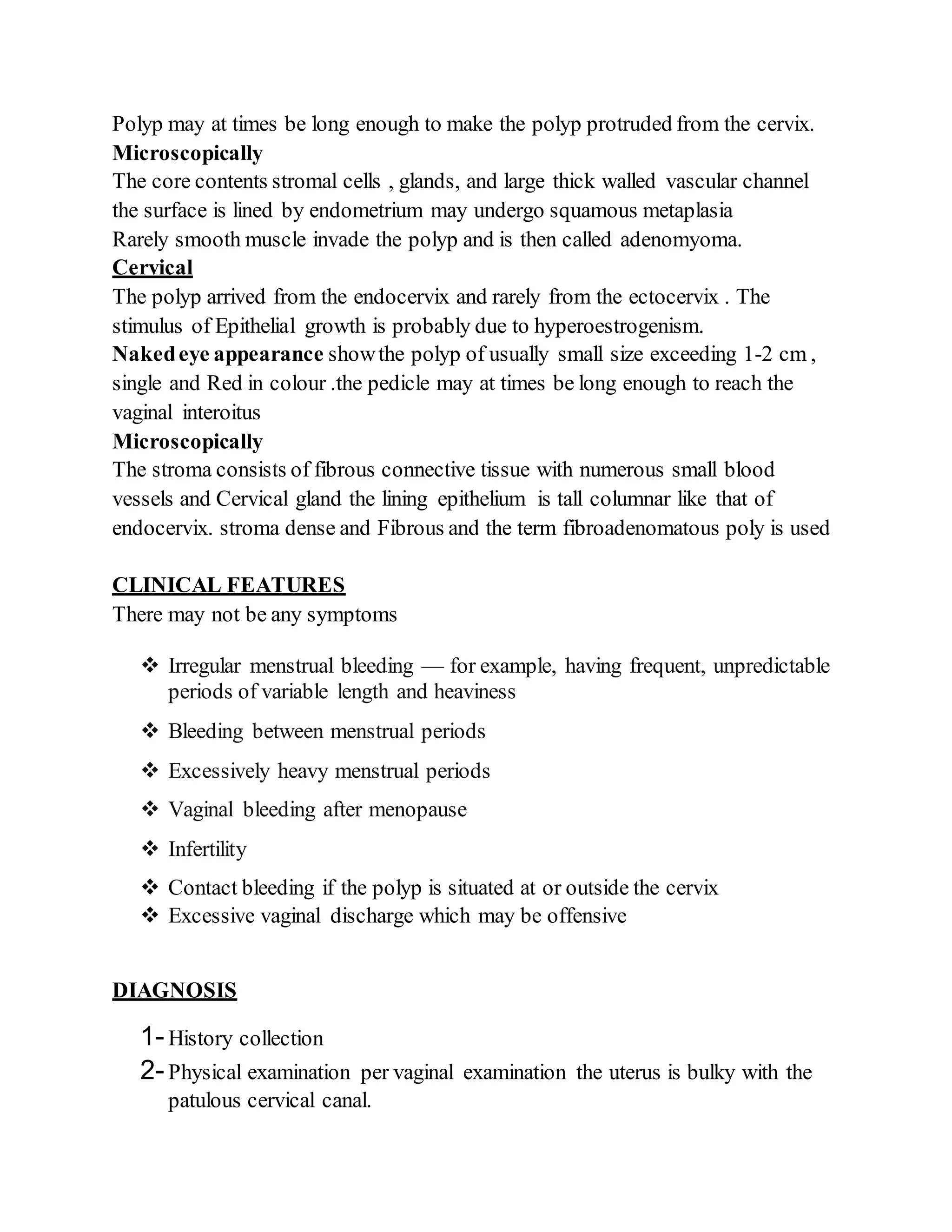 Uterine polyp | DOCX