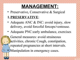 Uterine prolapse | PPT | Pregnancy | Reproductive Health