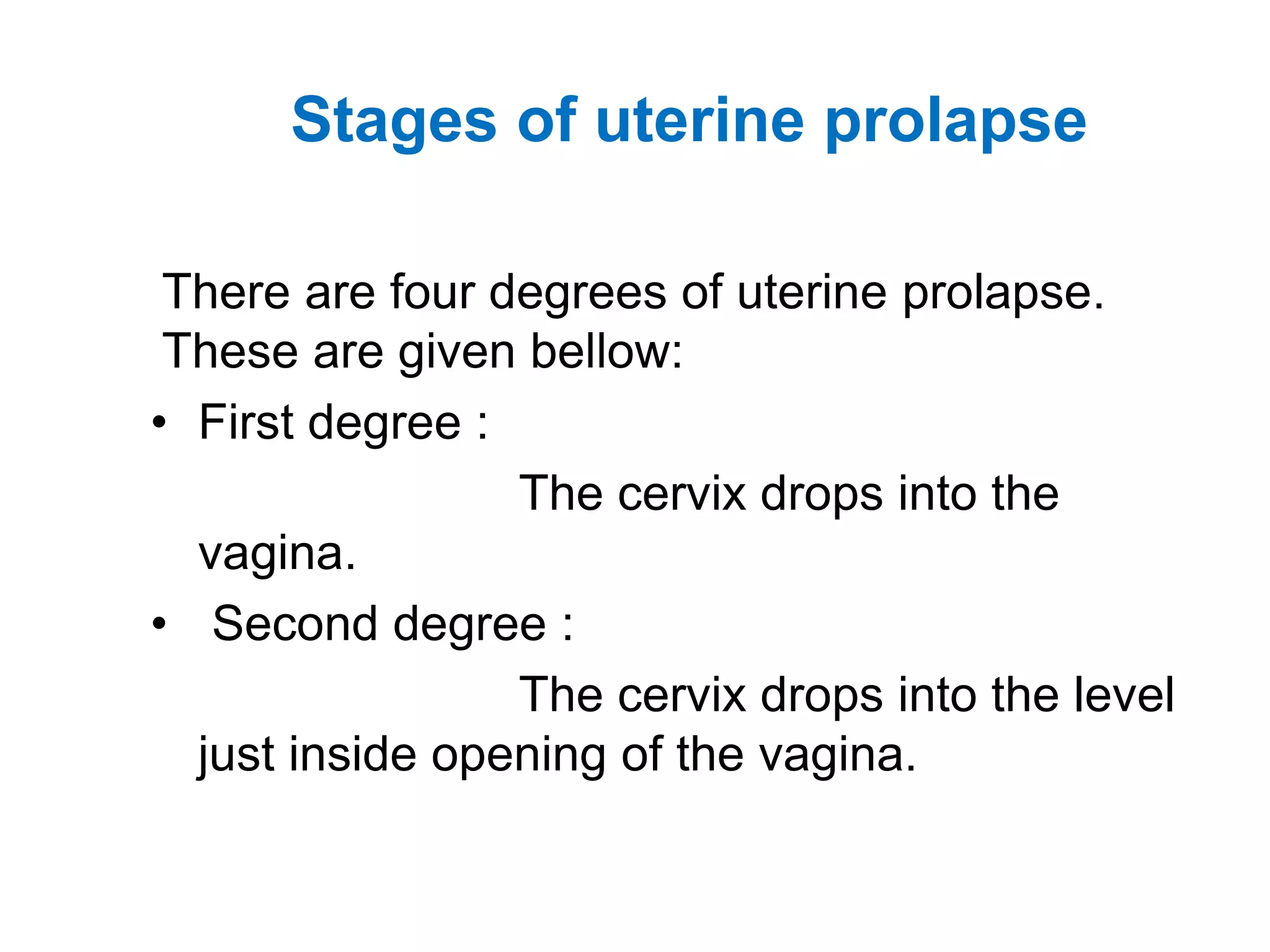 Uterine prolapse | PPTX