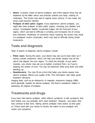 Uterine prolapse | DOCX