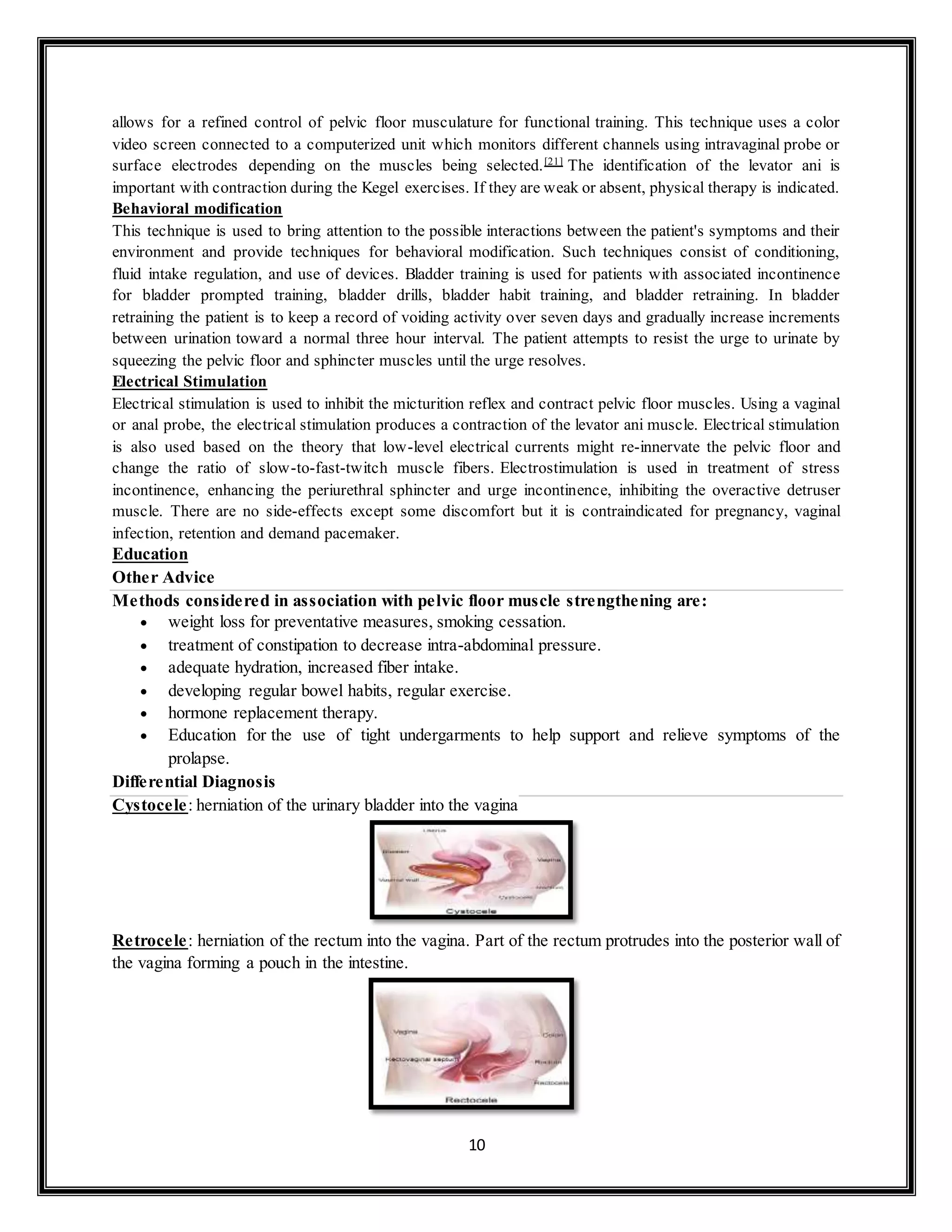 Uterine prolapse Define, Types,test, Treatment in Details in word file ...
