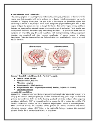 Uterine prolapse Define, Types,test, Treatment in Details in word file ...