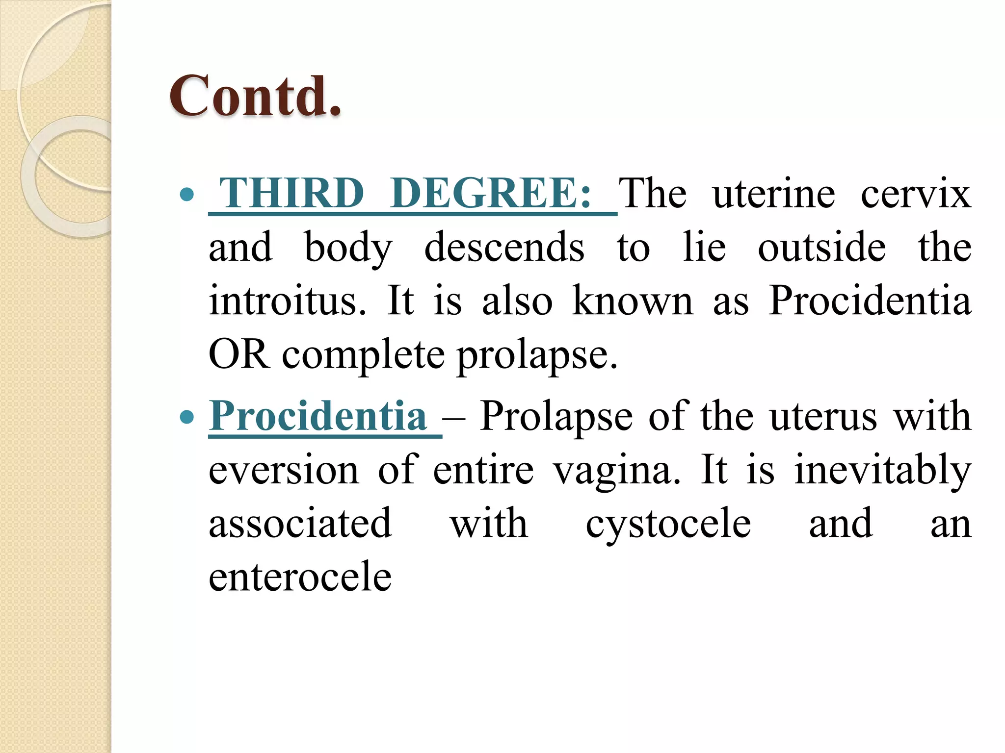 Uterine prolapse | PPTX