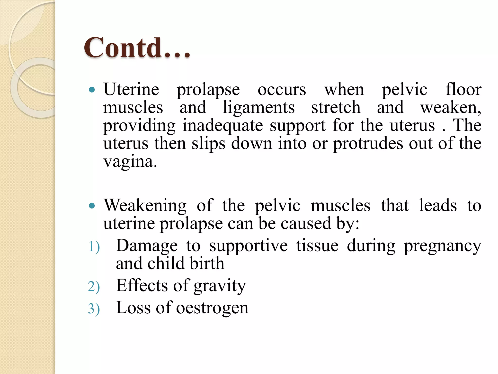 Uterine prolapse | PPTX