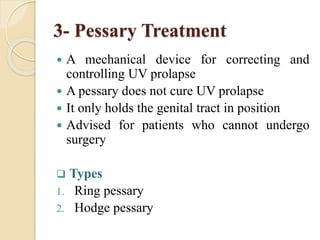 Uterine prolapse | PPTX