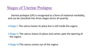 Uterine prolapse and its implication on family health | PPT