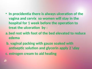 uterine prolapse in displacement final.ppt