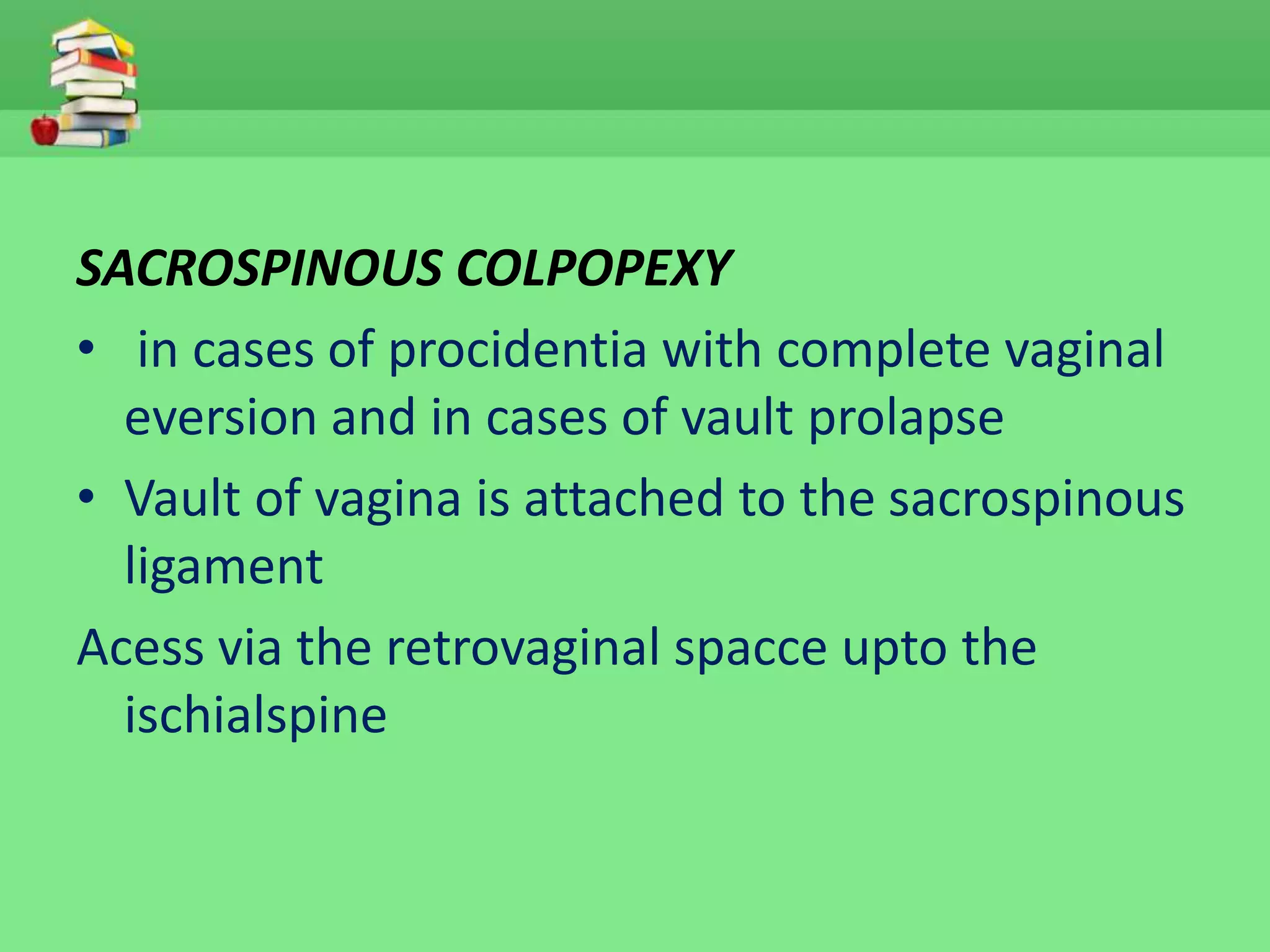 Uterine prolapse management | PPTX