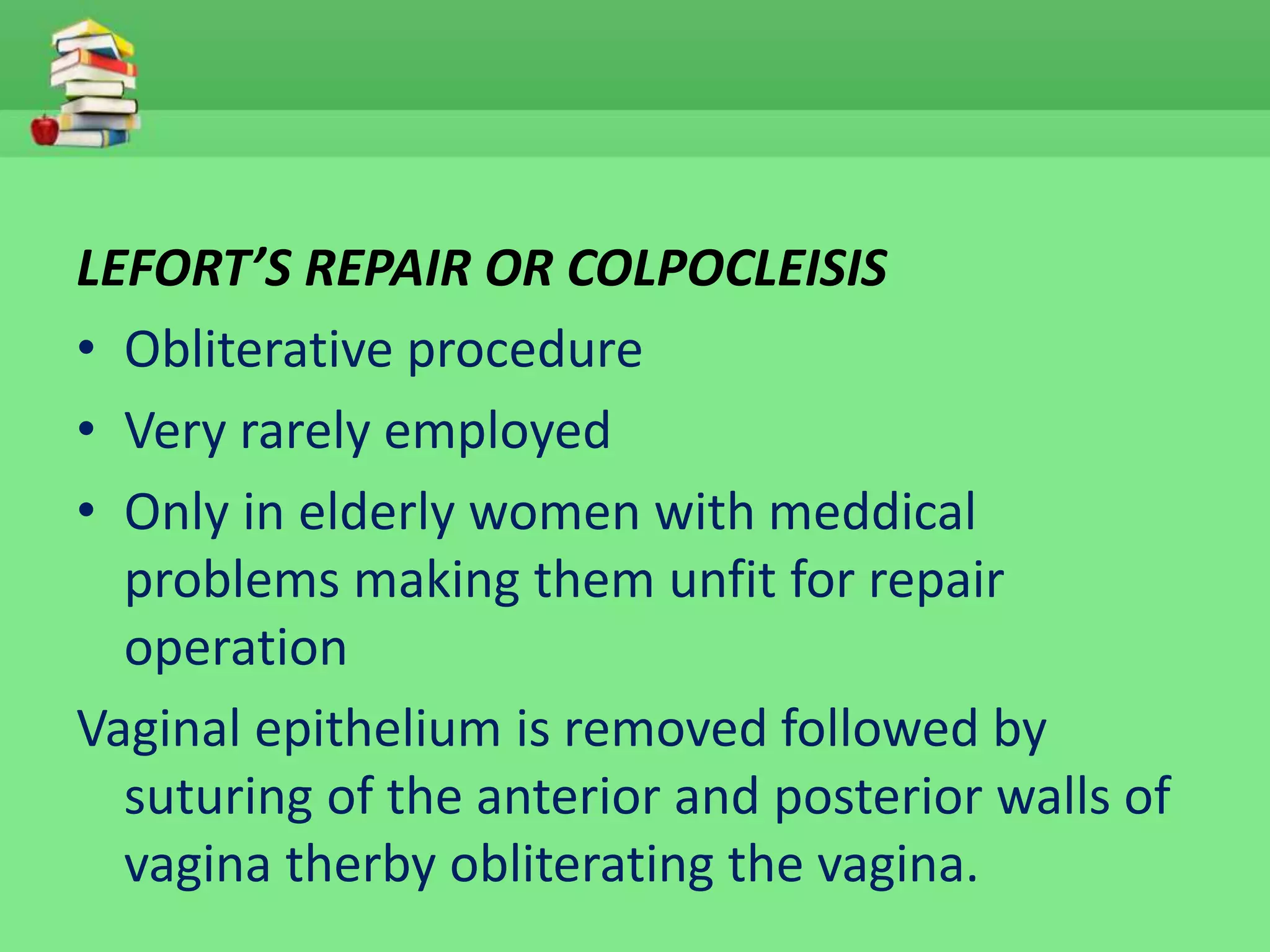 Uterine prolapse management | PPTX