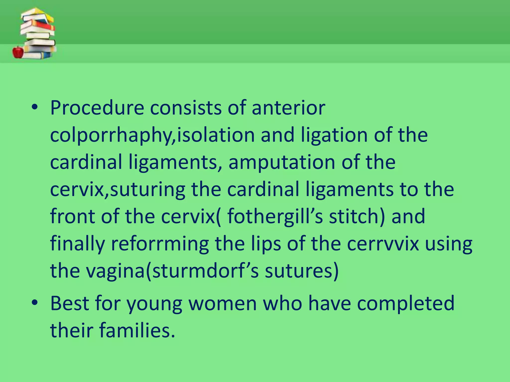 Uterine prolapse management | PPTX