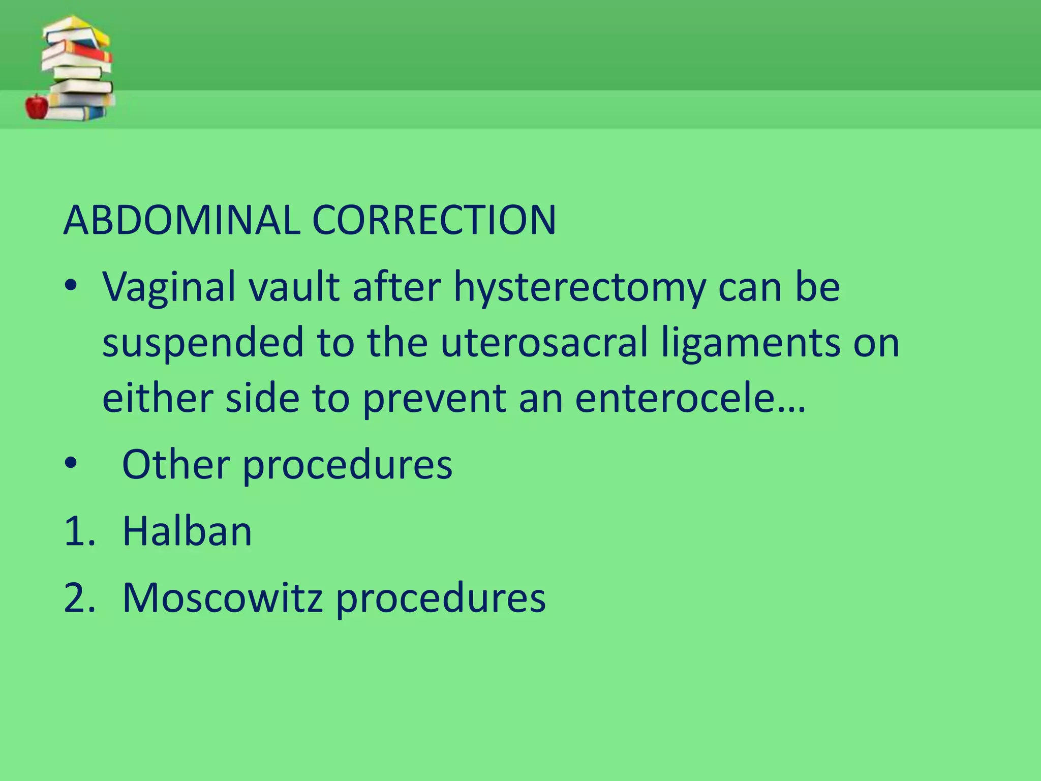 Uterine prolapse management | PPTX