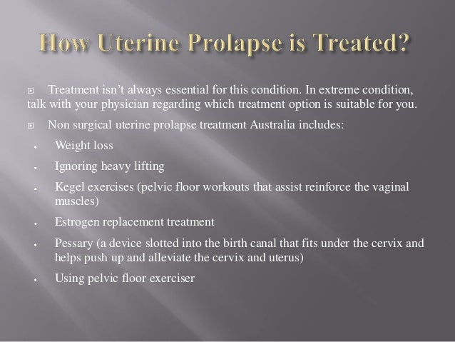 Uterine Prolapse Symptoms And Diagnosis