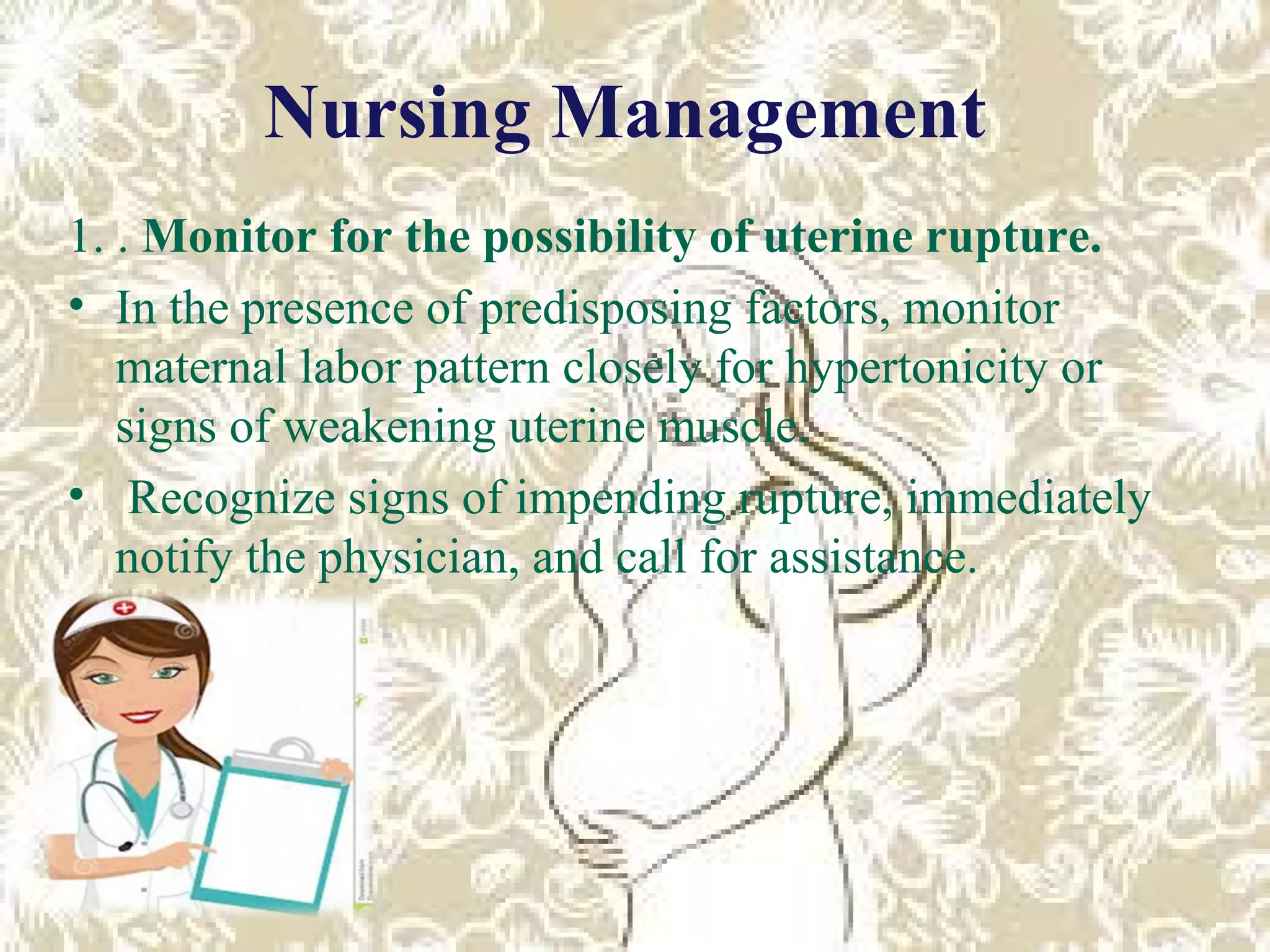 Uterine rupture | PPT