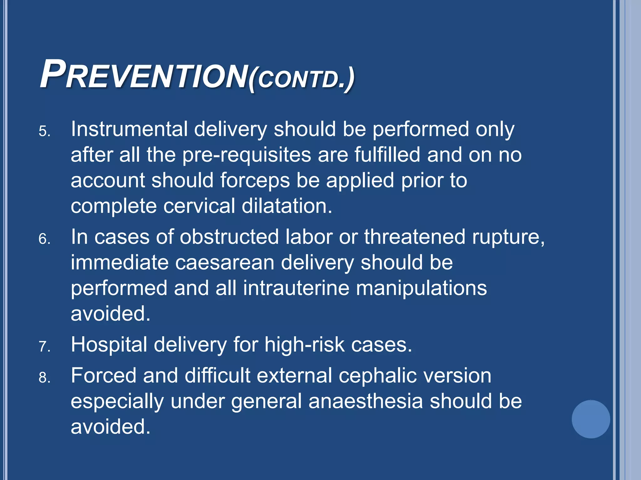 Uterine rupture - All you need to know. | PPTX