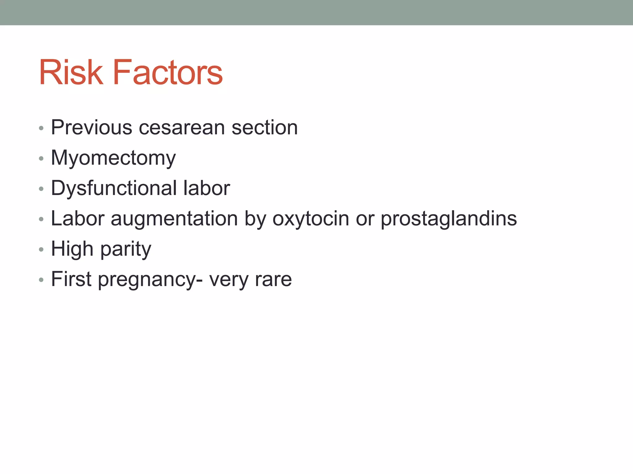 Uterine rupture | PPTX