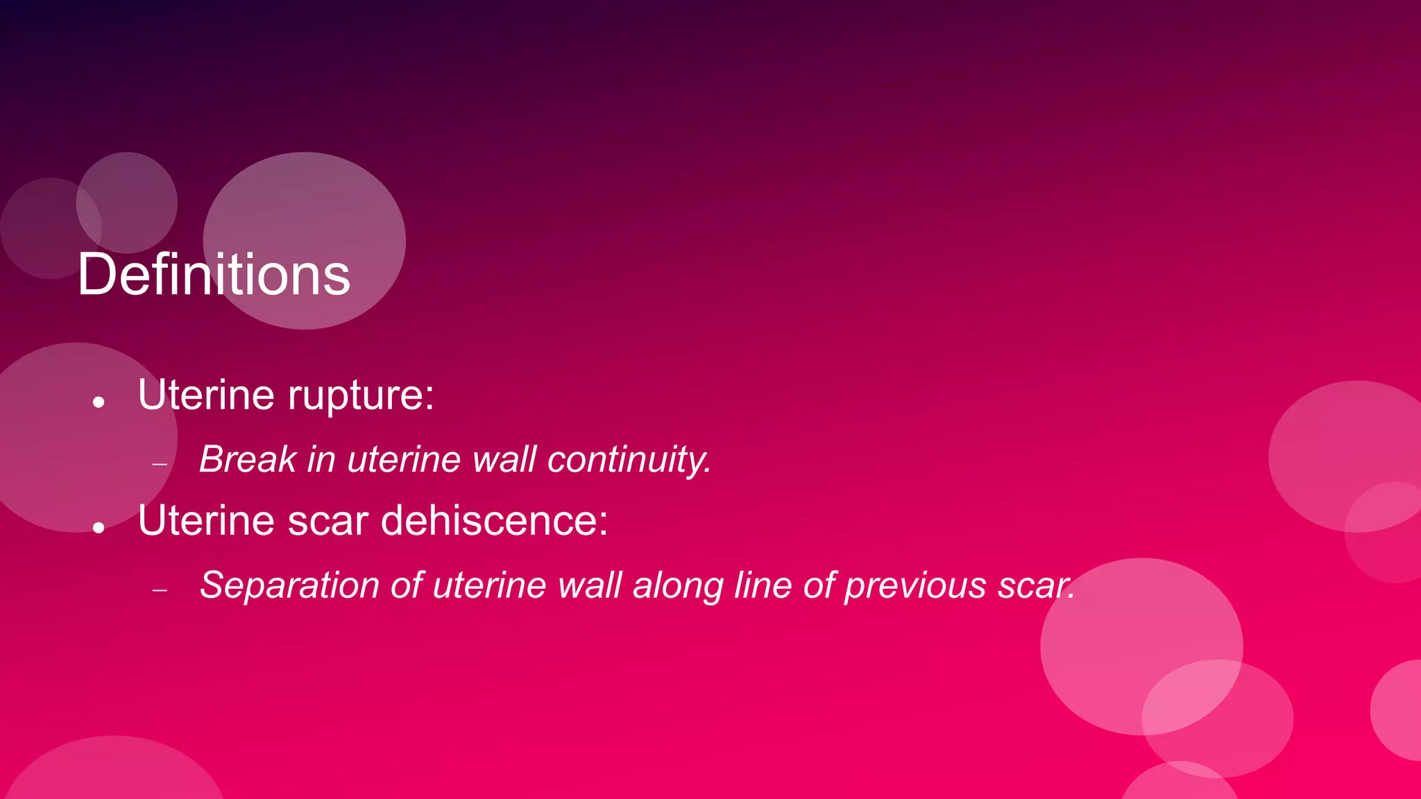 Uterine rupture.ppt | Pregnancy | Reproductive Health