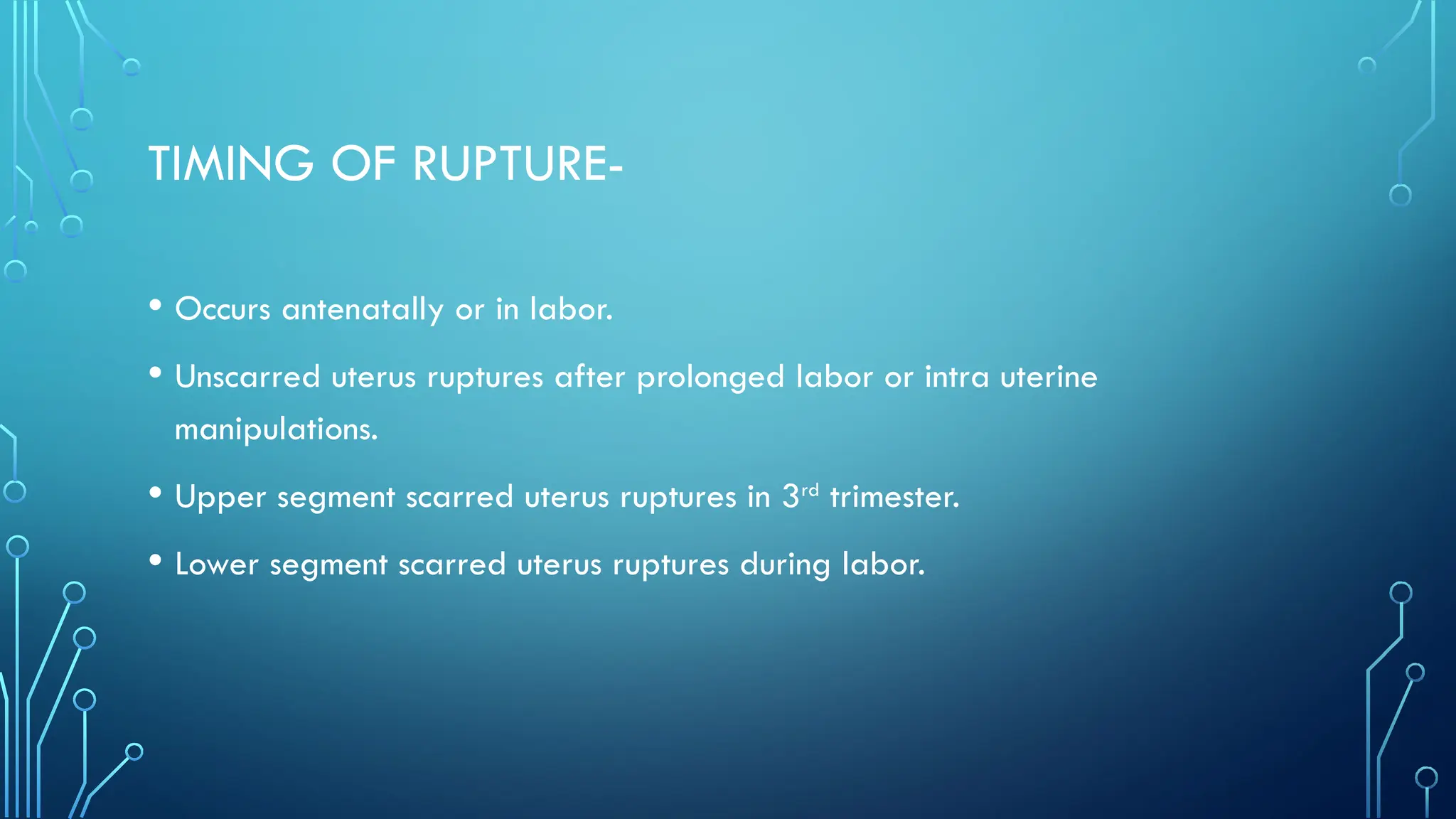 UTERINE RUPTURE.pptx uterine rupture in LSCS patient | PPTX