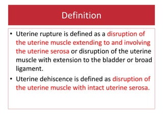 Uterine Rupture OSCE | PPTX
