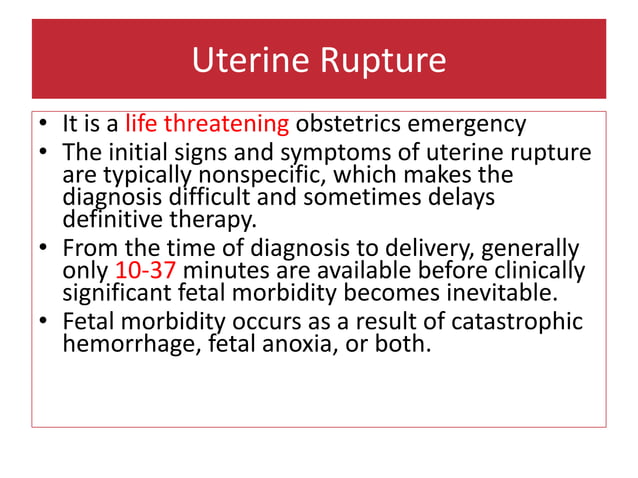 Uterine Rupture OSCE | PPTX