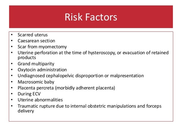 Warning Signs Of Uterine Rupture