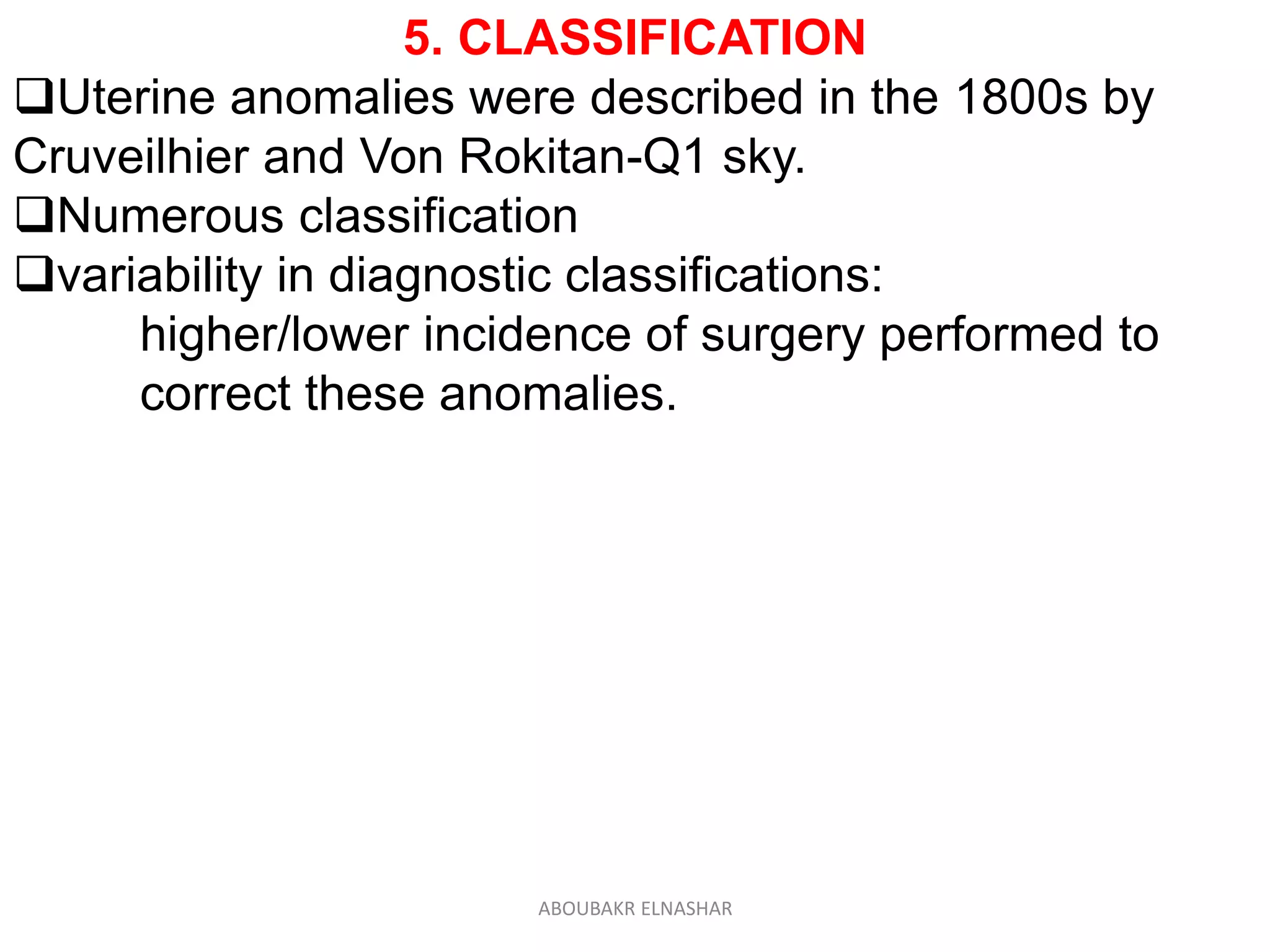 Uterine septum ASRM GUIDELINES2016 | PPSX