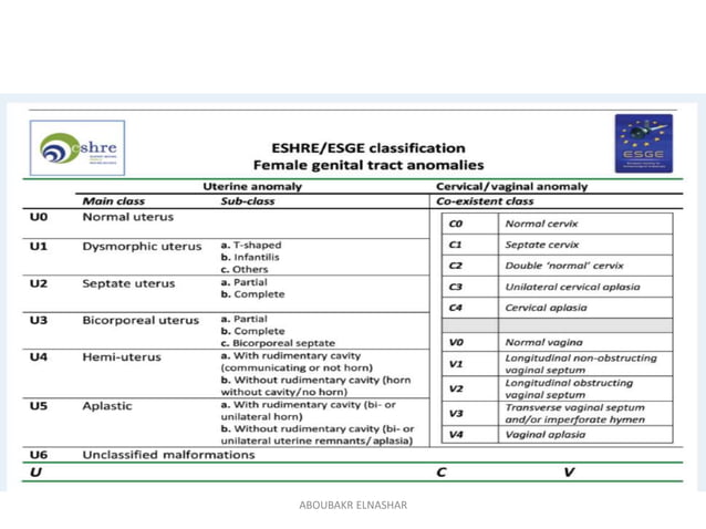 Uterine septum ASRM GUIDELINES2016 | PPSX | Pregnancy | Reproductive Health
