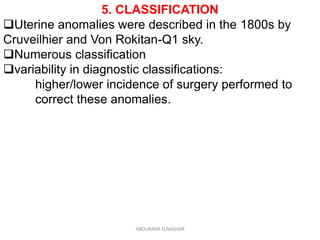 Uterine septum ASRM GUIDELINES2016 | PPSX