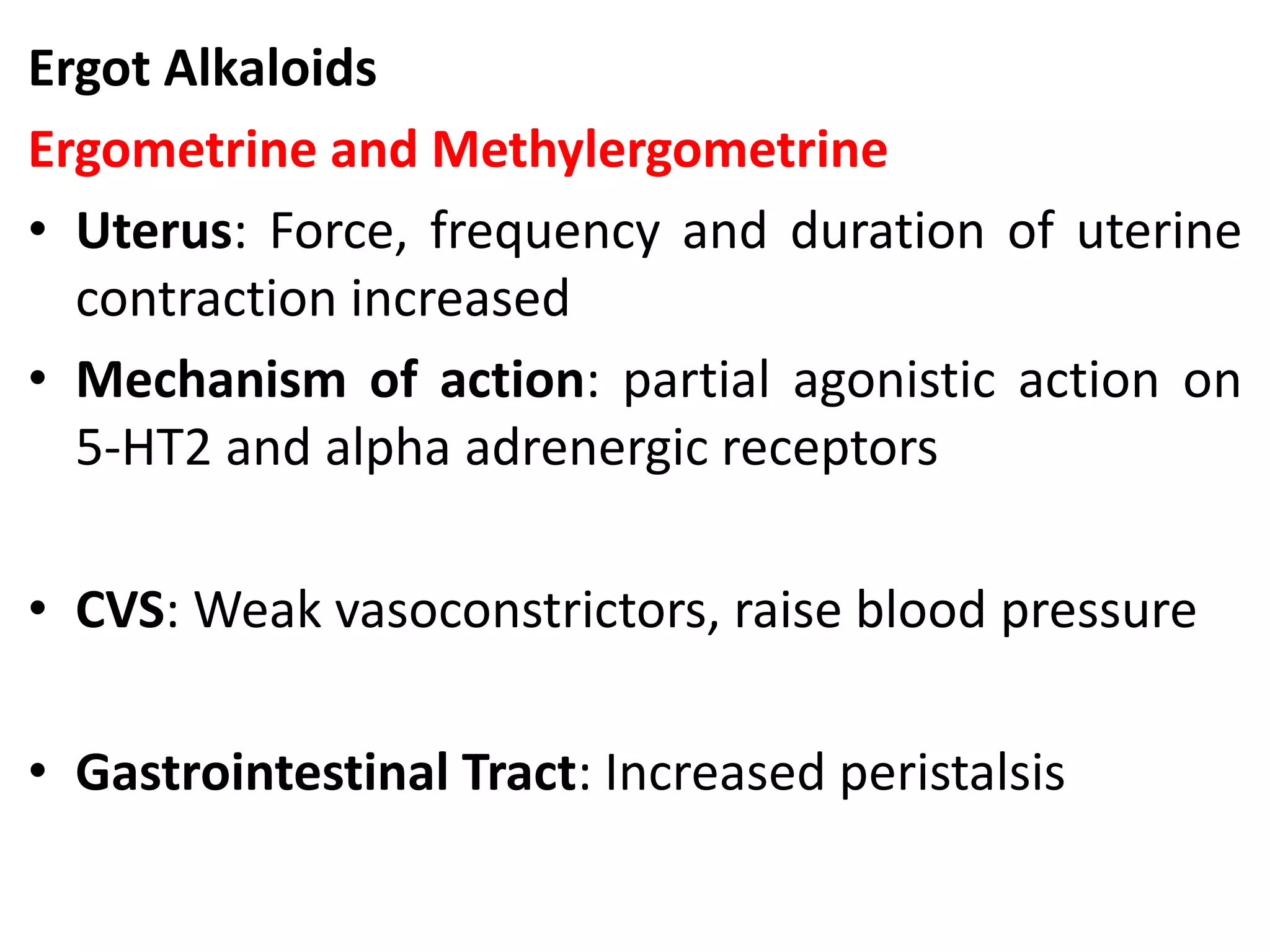 Uterine stimulants & relaxants | PPTX | Pregnancy | Reproductive Health