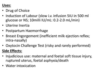 Uterine stimulants & relaxants | PPTX
