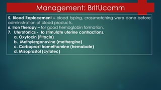 Postpartum Hemorrhage and Uterine Atony | PDF